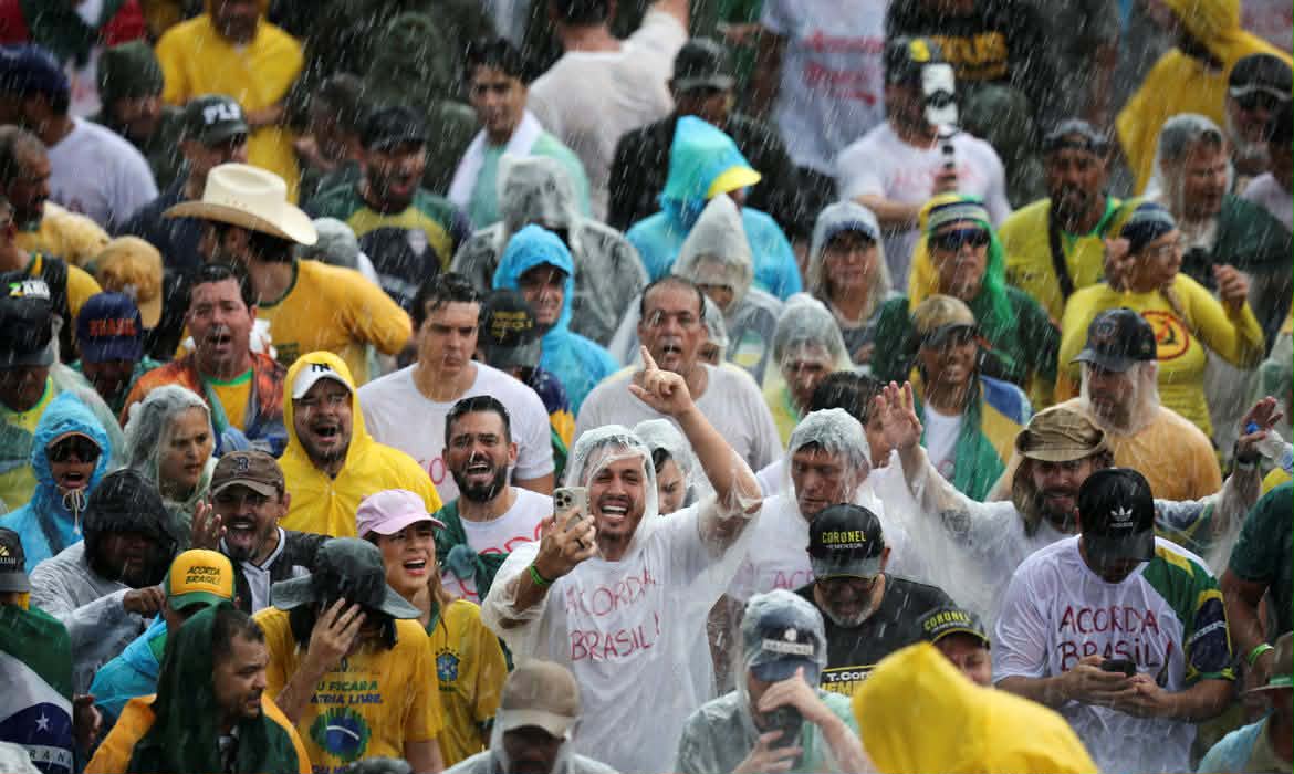 Brazil: Lightning strikes pro-Bolsonaro protesters during a rally ...