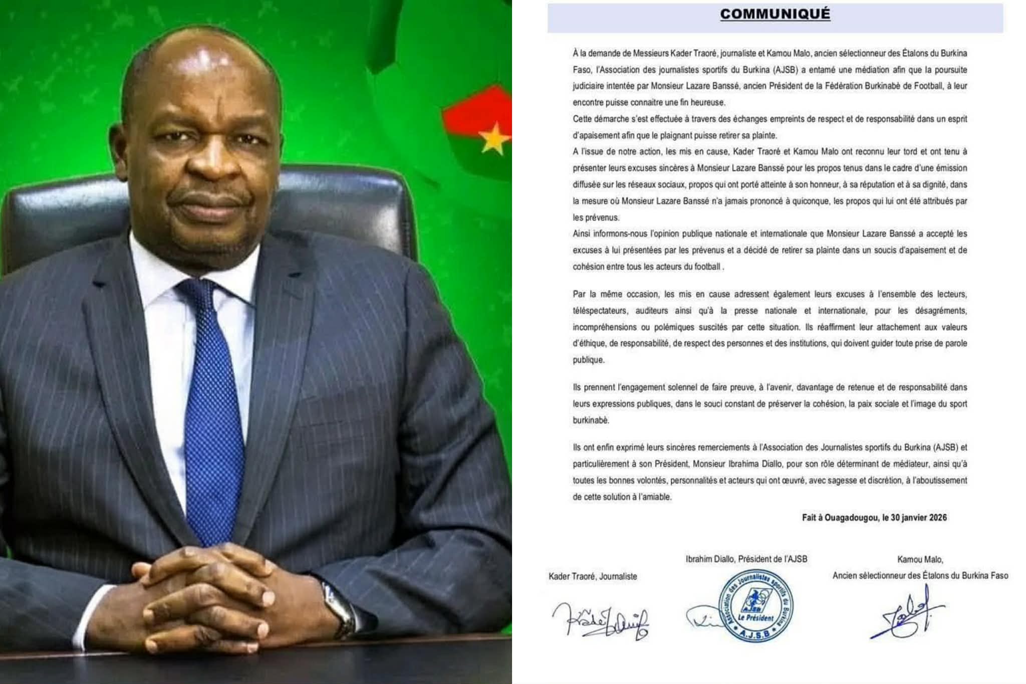 Burkina Faso/Football: End of the legal battle between Lazare Bancé and ...